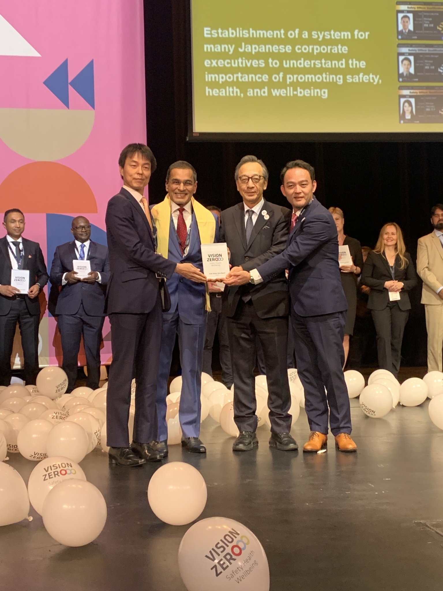 In recognition of commitment to safety, health and wellbeing worldwide ...